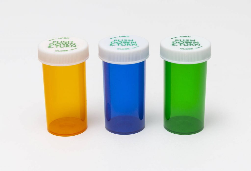 Child Resistant Cap Vial 13 Dram - Samuels Products